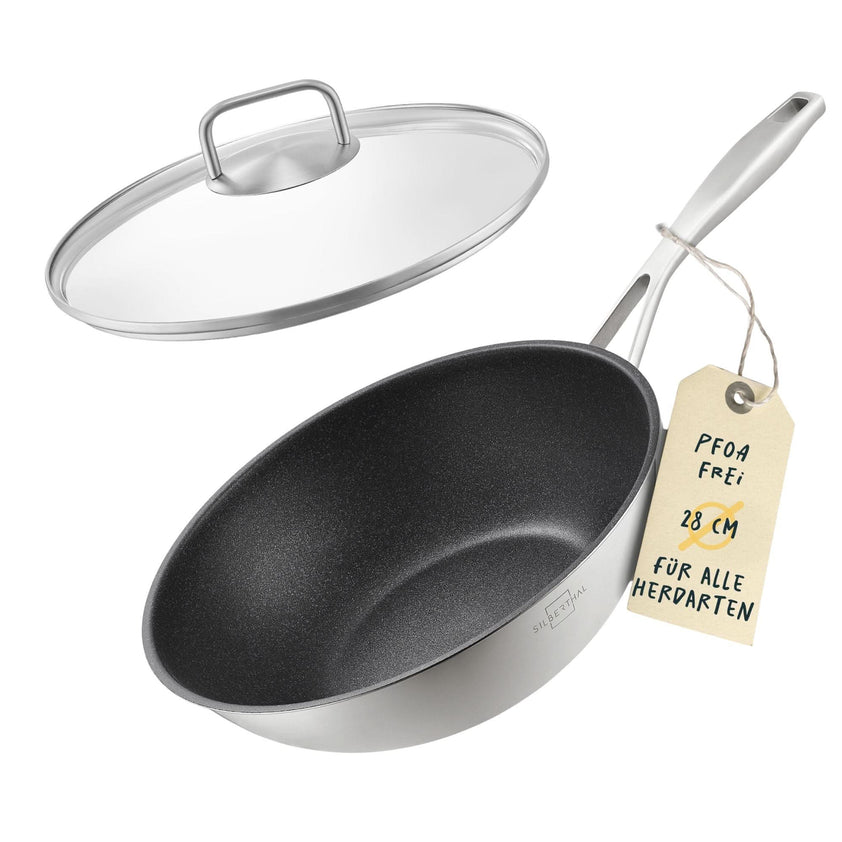 Wokpfanne mit Deckel - Induktion geeignet